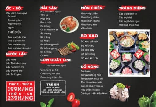 50+ Bộ Thiết Kế Menu Hải Sản Đẹp Mắt Nhất