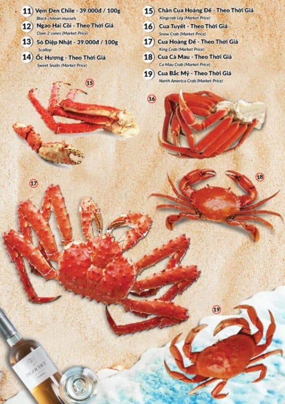 50+ Bộ Thiết Kế Menu Hải Sản Đẹp Mắt Nhất