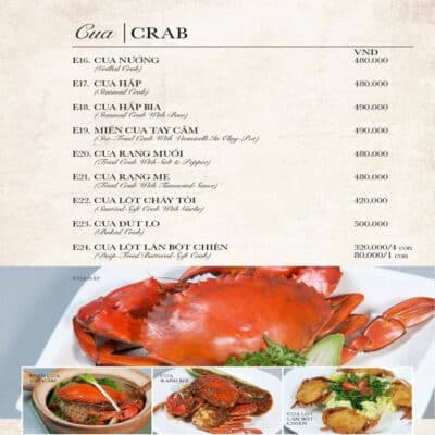 50+ Bộ Thiết Kế Menu Hải Sản Đẹp Mắt Nhất