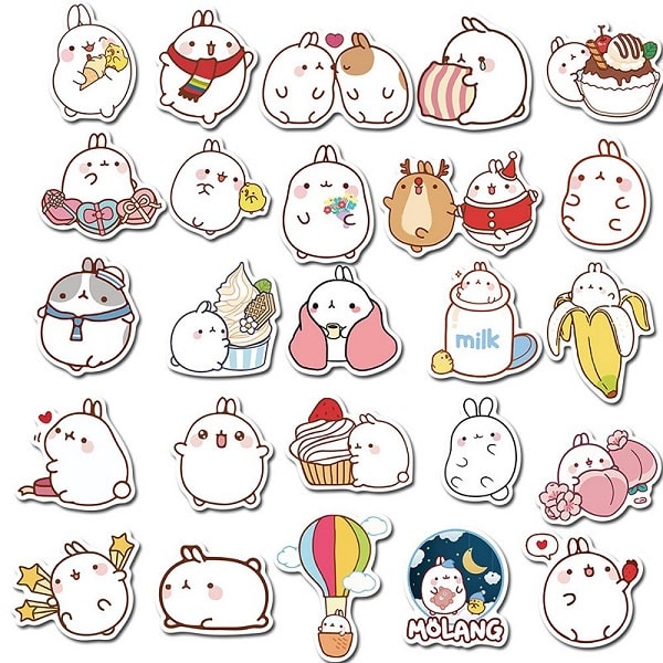Top 50+ Mẫu Sticker Đẹp, Cute Để In Dán Mọi thứ