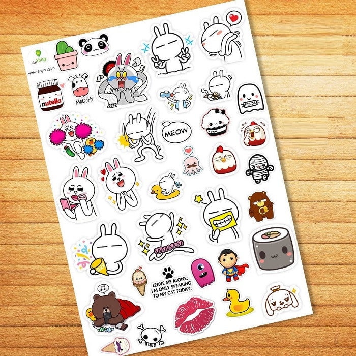 Top 50+ Mẫu Sticker Đẹp, Cute Để In Dán Mọi thứ