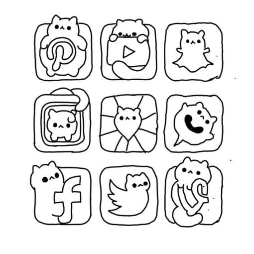 Top 55+ Mẫu Sticker Cute Không Màu Đáng Yêu Nhất