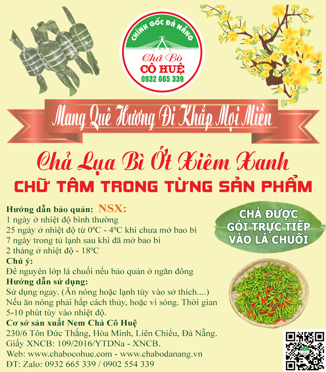 Đặt In Tem Chả Lụa Giá Rẻ, Mẫu Đẹp, Thiết Kế Theo Yêu Cầu